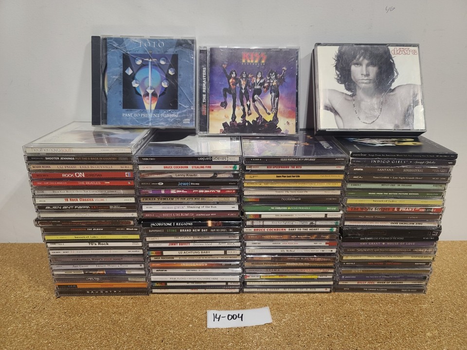 80 Lot Wholesale Random Assorted Audio CDs With Case & Original Artwork ...