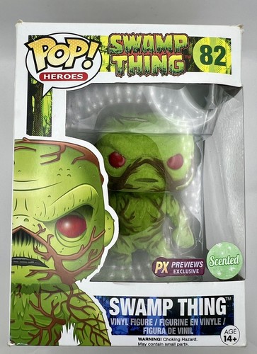 Funko Pop Heroes Swamp Thing 82 Scented Flocked PX Previews Exclusive ...