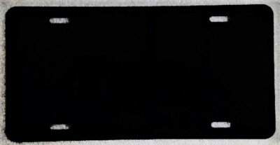 BLACK FRONT LICENSE PLATE | eBay