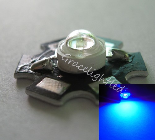 Epistar 3W UV Ultra Violet LED lamp Chip 395-400nm + 20mm pcb for ...