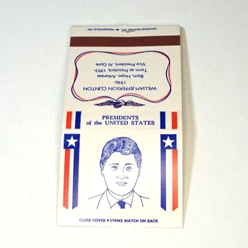 Matchbook Full Unstruck William Jefferson Clinton 42nd President ...