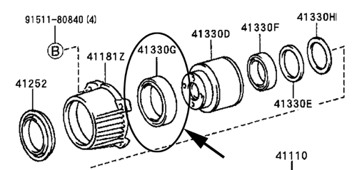 NSK Bearing for Lexus Toyota Differential Coupling 95DSF01 for sale ...
