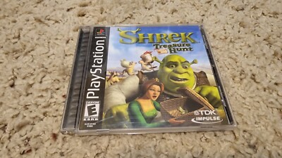 Shrek: Treasure Hunt (Sony Playstation 1 PS1, 2002) Complete / Black ...