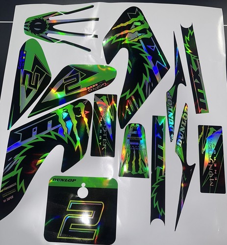 Razor MX500 MX650 graphics kit decals THICK AND HIGH GLOSS HOLOGRAPHIC ...