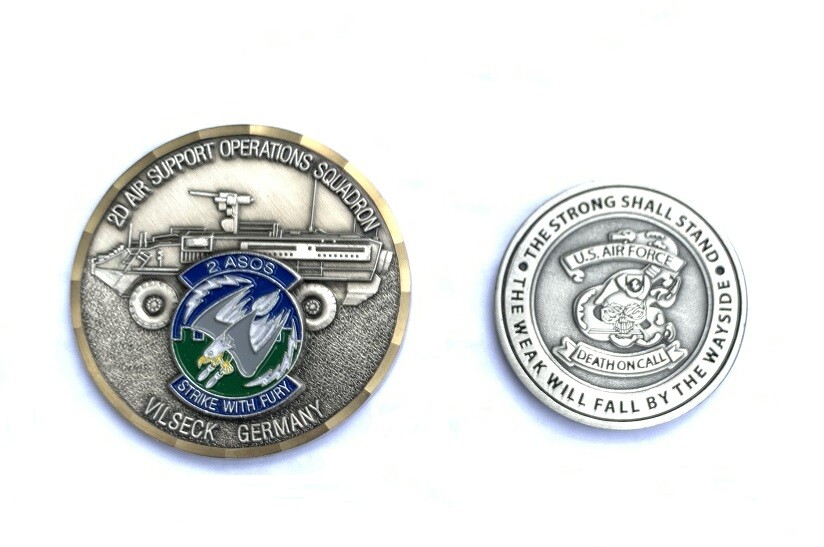 2 US Army USAFE Commander Excellence 2nd ACR Stryker 2nd ASOS Coin | eBay