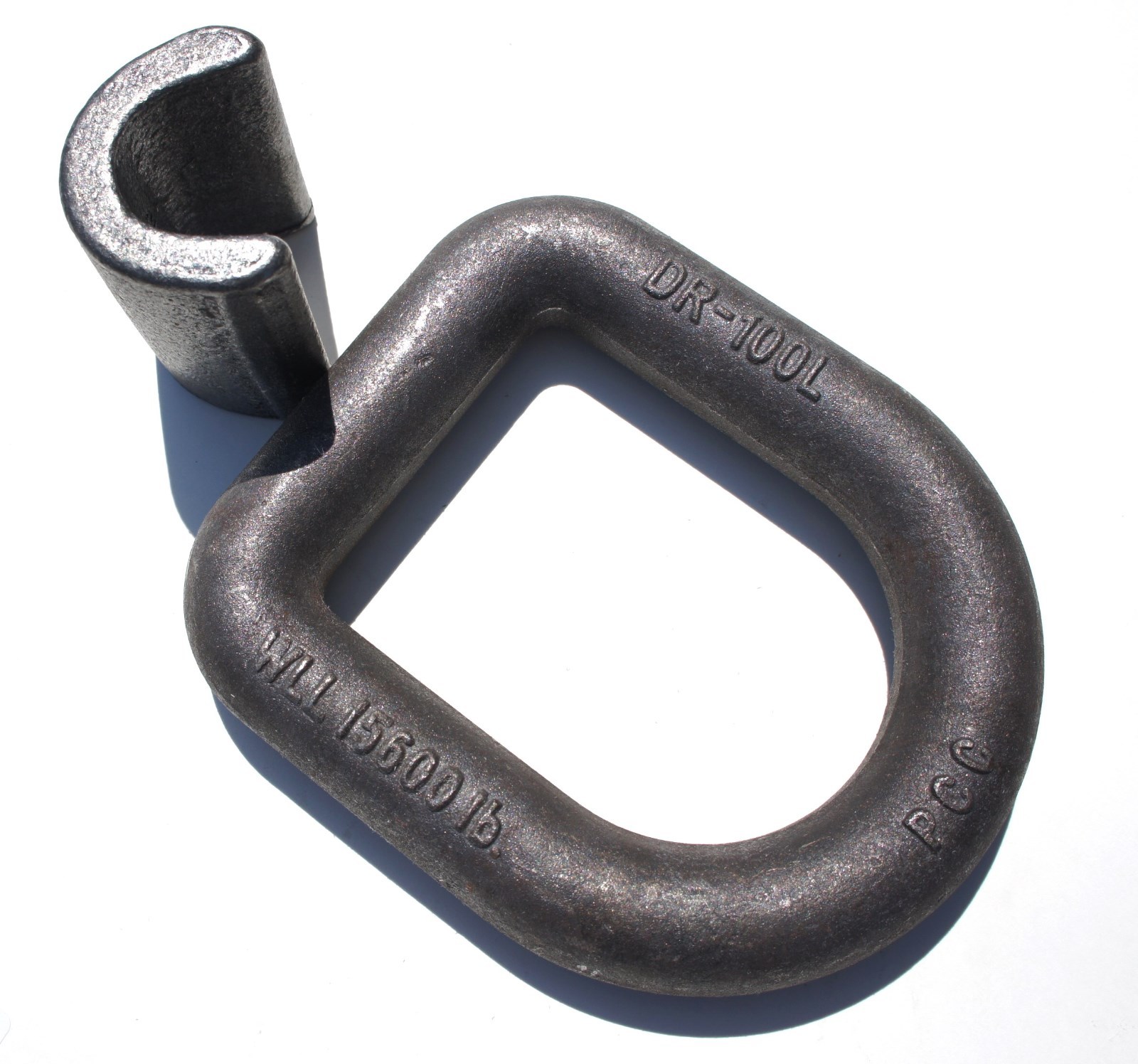 (2) 1" Weld On D RING Truck Trailer Safety Chain Tie Down Towing Rings ...