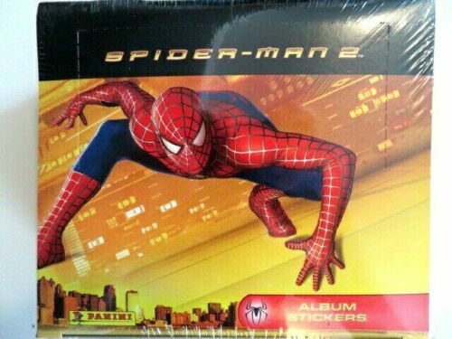 Spider-Man 2 Movie Panini 2004 sticker Box 48 packs Sealed 10 stickers ...