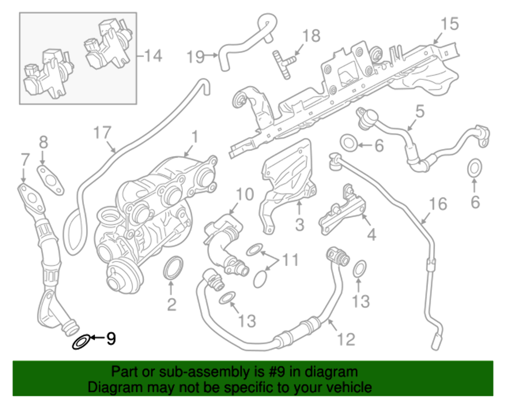 BMW 11427563453 Genuine OEM Oil Outlet Tube O-ring for sale online | eBay