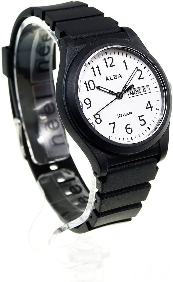 ALBA Quartz AQPJ410 Watch ALBA Sporty Waterproof Black New from JPN | eBay