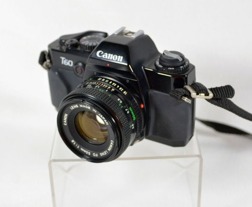 Canon T60 35mm SLR Film Camera w/Canon FD 50mm f/1.8 Lens [Excellent ...