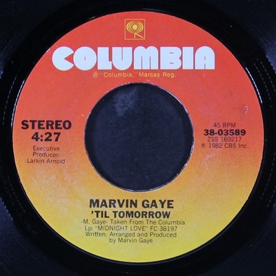 MARVIN GAYE: 'til tomorrow / rockin' after midnight COLUMBIA 7" Single ...