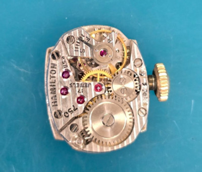 Hamilton 750 17j Ladies Wristwatch Movement - Watchmaker Repair Parts ...