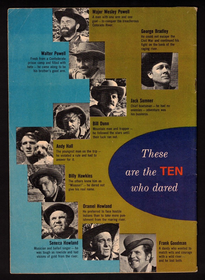 1960 TEN WHO DARED FC#1178 #1 Cast Photo Back-c Vintage Dell Movie ...