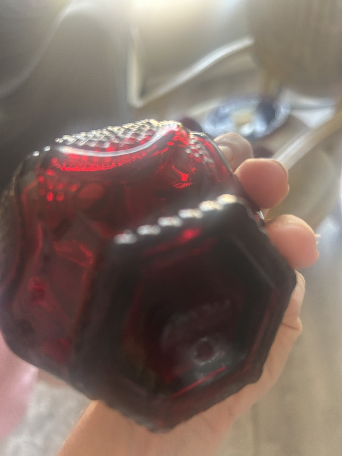 40 Piece Ruby Red Depression Glassware Set | eBay