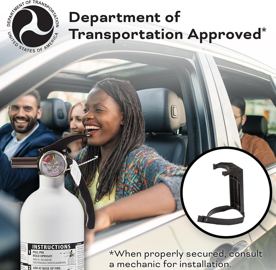 Fire Extinguisher For Car Truck Auto Marine Boat Kidde 3.9Lb 10-B:C Dry ...