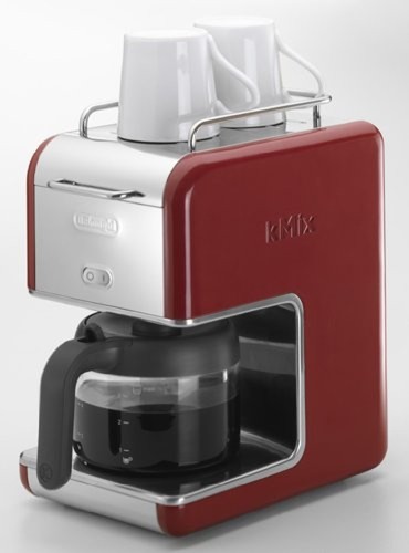 NEW DeLonghi kMix drip coffee maker 6 cups manufacturer Red CMB6-RD ...