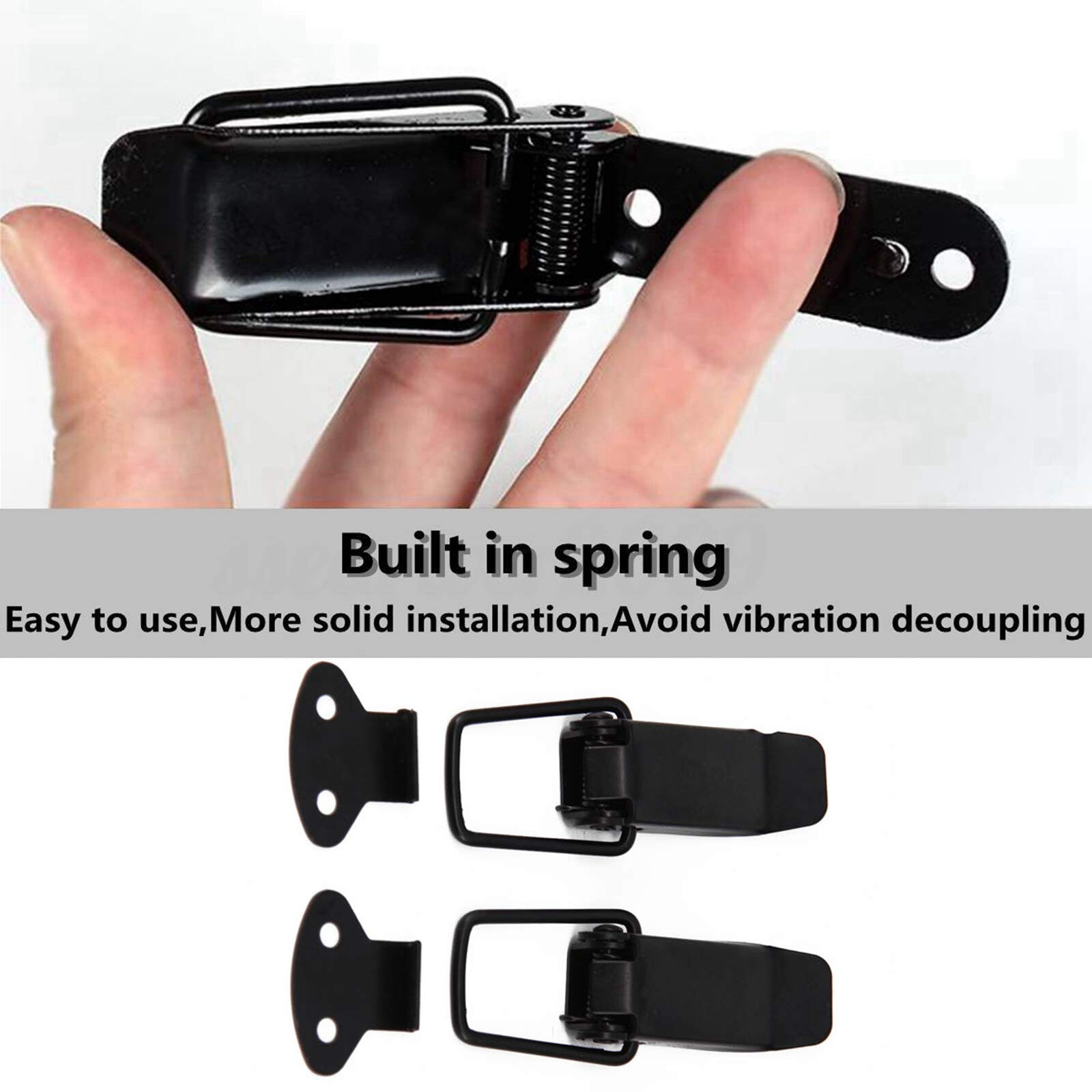 2Pcs Fender Bumper/Hood Hatch Lid lock Clips Quick Release Fastener ...