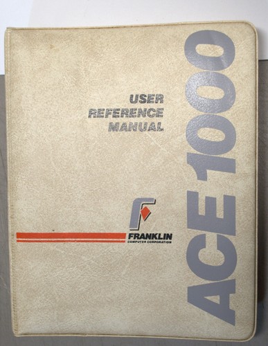 Rare Franklin ACE 1000 User Manual (ships Worldwide) | eBay