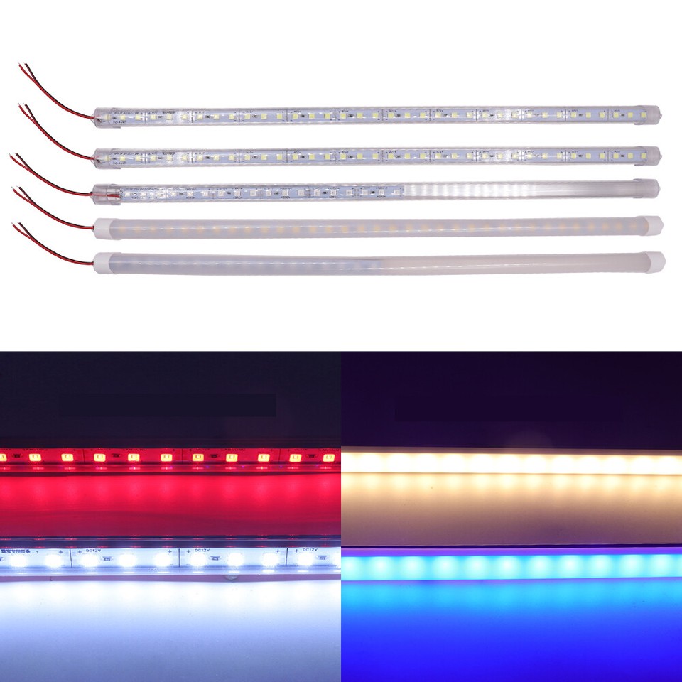 5pcs 12V 50CM 36 LED Hard Bar Light Tube Strip Aluminum Cabinet Car ...