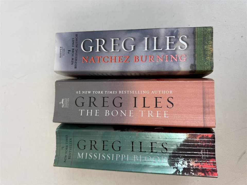 Greg Iles Lot 3 Penn Cage Trilogy Natchez Burning Bone Tree Mississippi ...