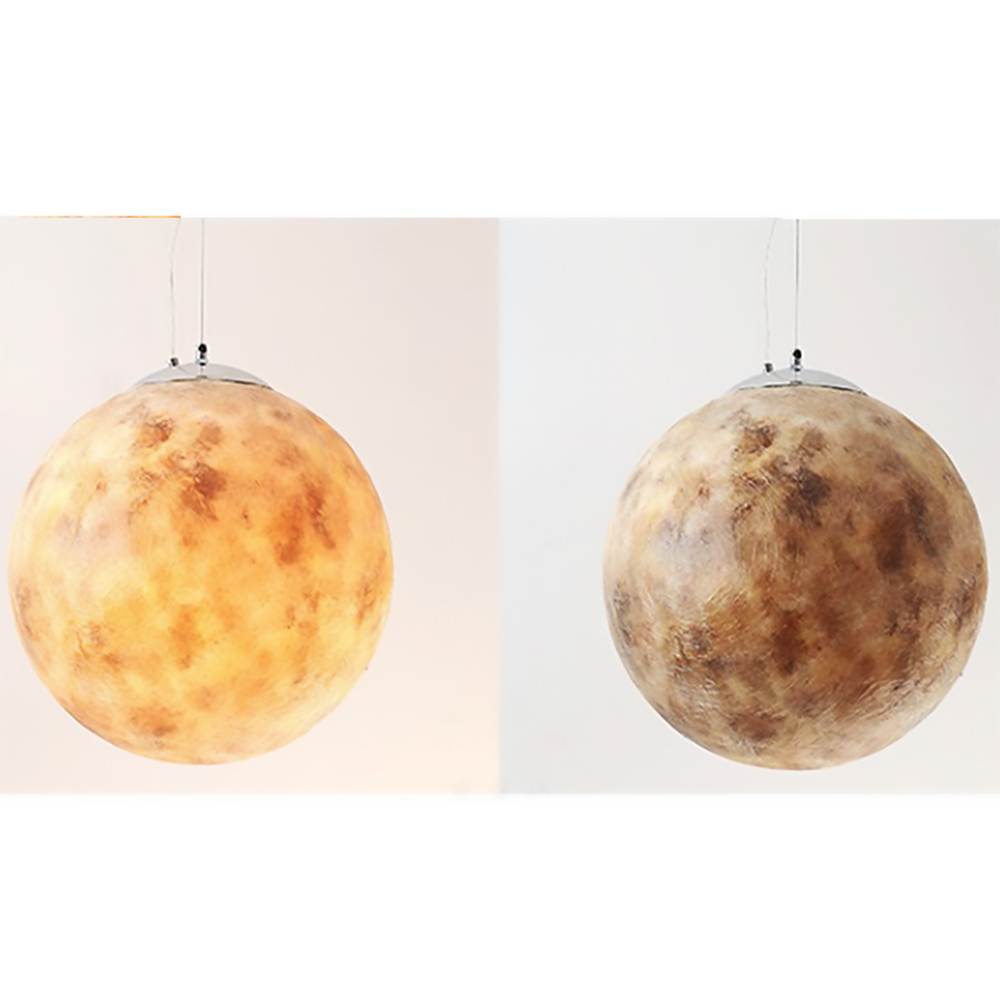 Acrylic Planet Pendant Lamp Bedroom LED Iron Light Globe Ceiling ...