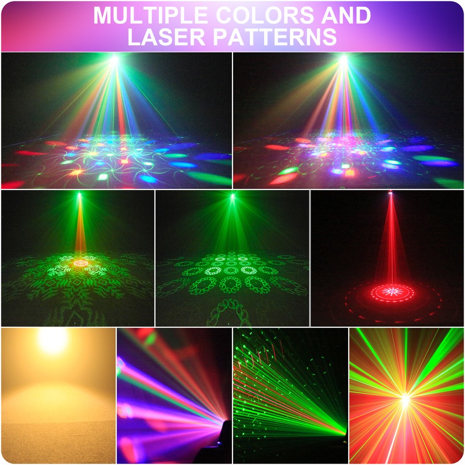4/5in1 Party Effect Light RGB LED Laser Projector Beam DJ Disco Stage ...