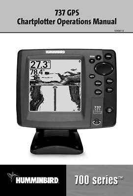 Humminbird 737 GPS Chartplotter Fish Finder Operators Manual User ...