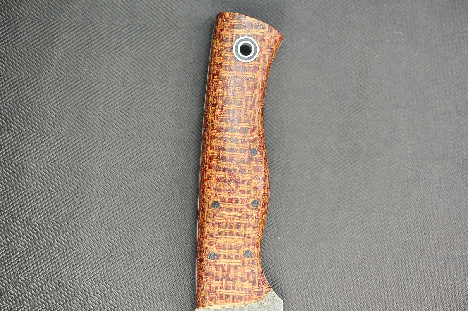 Fiddleback Forge Duke by Andy Roy .16" A2 Blade, Full Drunken Burlap ...