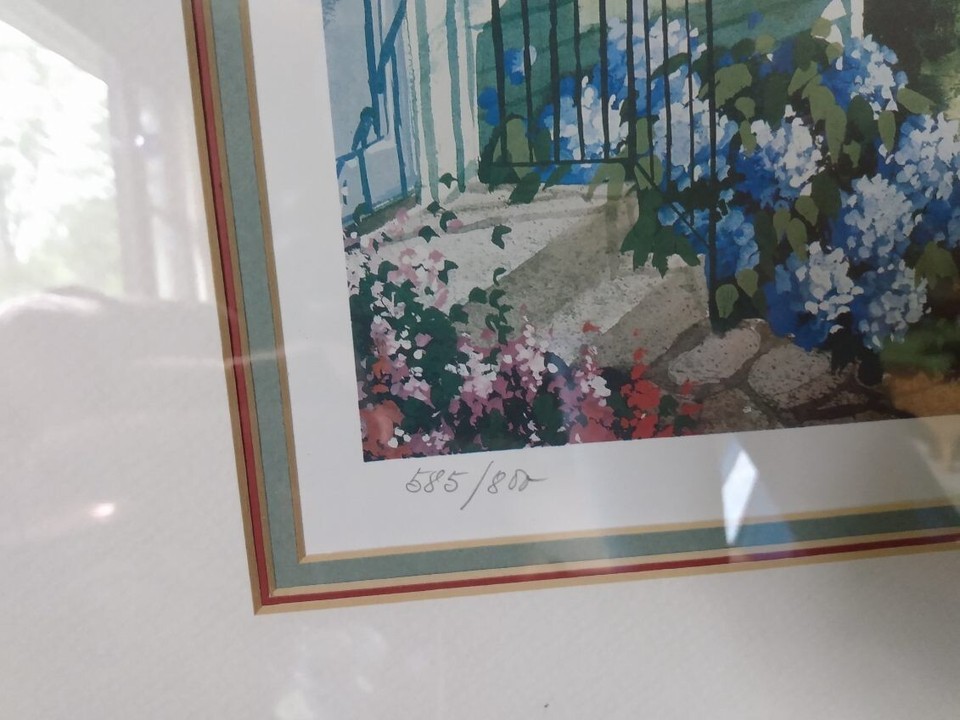 Denise Patchell-Olson Hydrangea Hill Signed Numbered Lithograph Framed ...