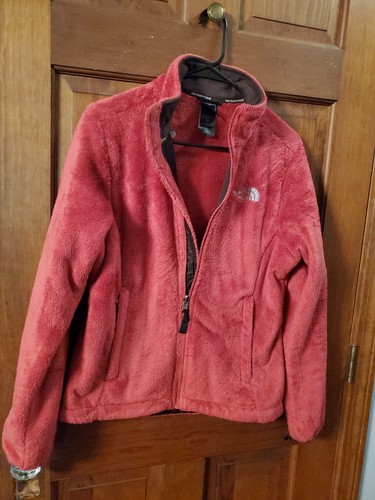 North Face Red Fluffy Jacket Womens S/p | eBay