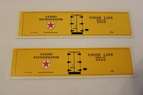 HO Scale Vintage Set of Box Car Side Panels, Union Line Penn Co ...