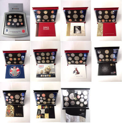Birthday gift? GB deluxe proof coin year sets from 2000 - 2011; free UK ...