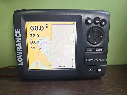 Lowrance Elite-5 DSI Color DownScan Imaging Fishfinder (READ ...