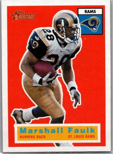 2001 Topps Heritage Football Card #50 Marshall Faulk | eBay