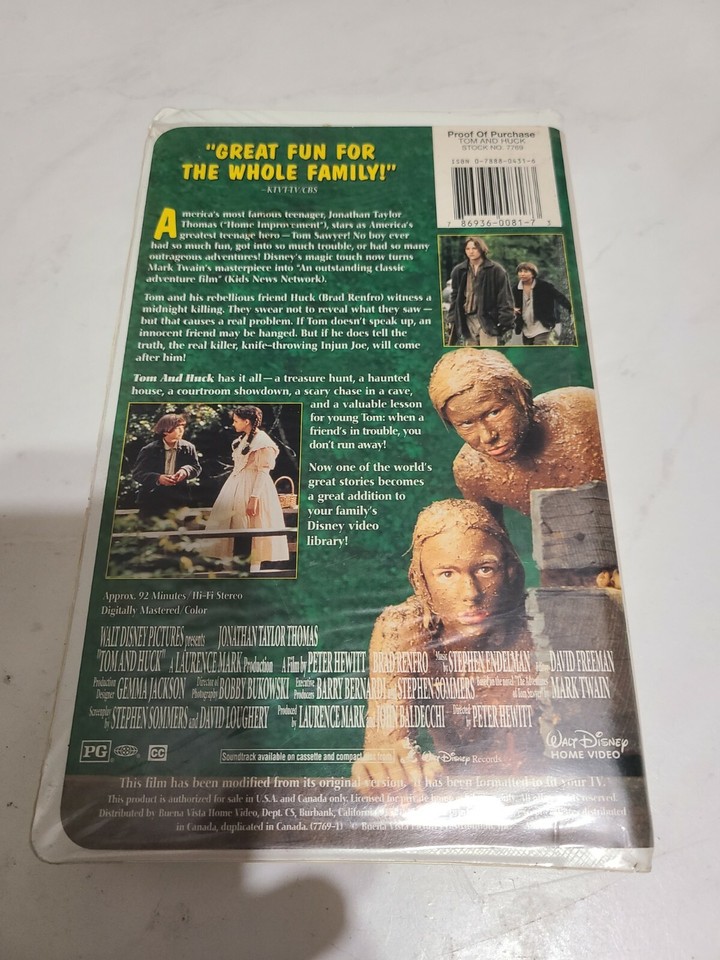 Tom and Huck (VHS, 1996, Clam Shell) 786936008173| eBay