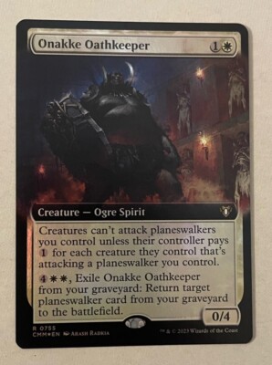 Onakke Oathkeeper Extended Art Foil - Commander Masters MTG Magic the ...