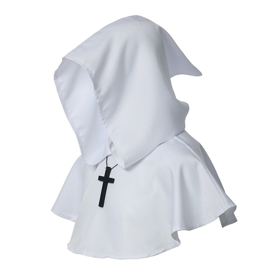 Medieval Monk Pagan Hood Hat Halloween Grim Cowl Cloak Hooded Witch ...