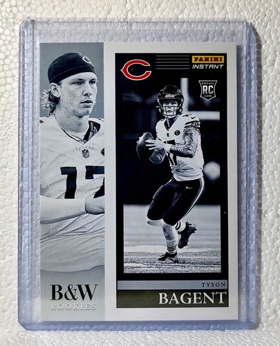 Tyson Bagent 2023 Panini NFL #7 Black & White Rookies Card Chicago ...