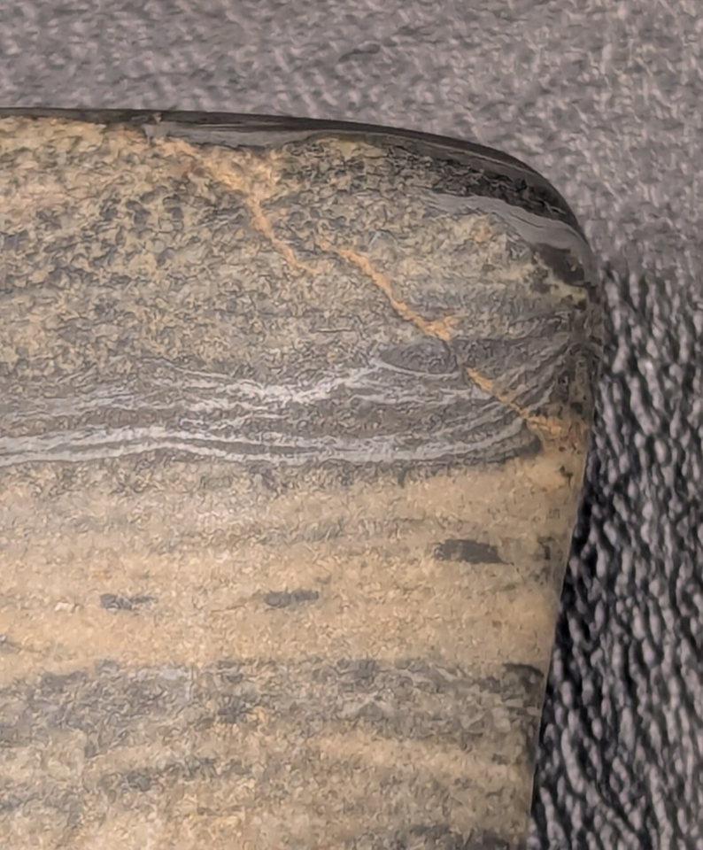 Banded Slate Hourglass Bannerstone St. Clair County, IL - 4.25”- No COA ...