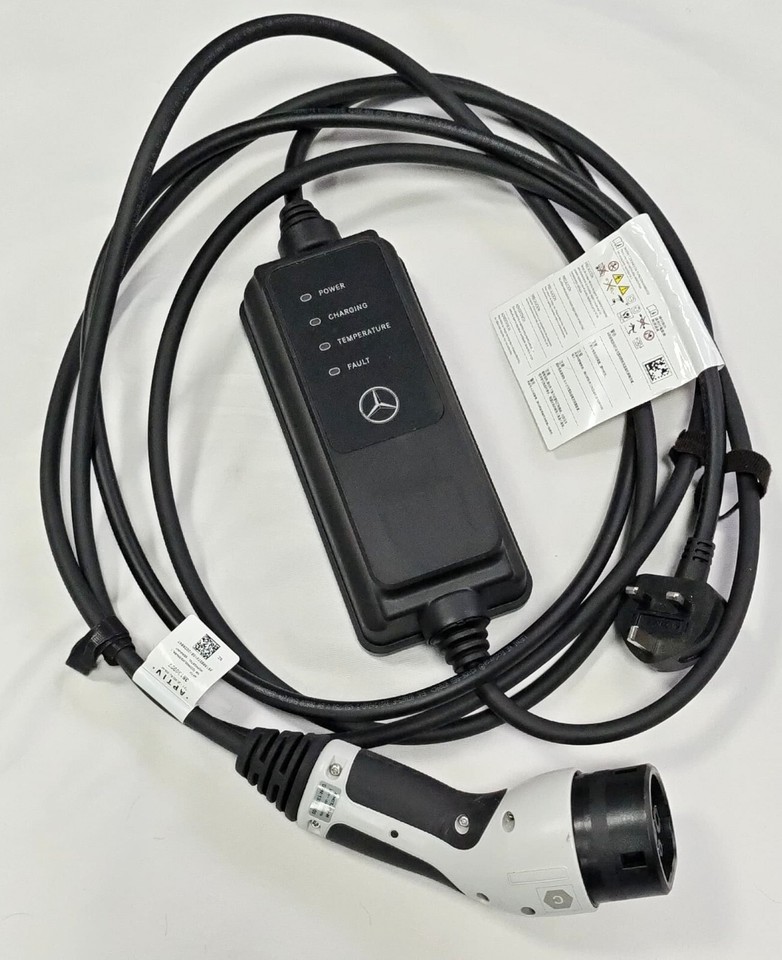 GENUINE MERCEDES CHARGING CABLE PLUG-IN ELECTRIC HYBRID 3PIN CHARGER ...