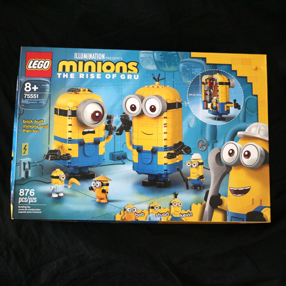 NEW LEGO 75551 Minions The Rise of Gru Lair Kevin Stuart Bob 2019 ...
