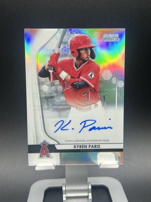 2020 Bowman Sterling Prospect Refractor Auto Kyren Paris /150 | eBay