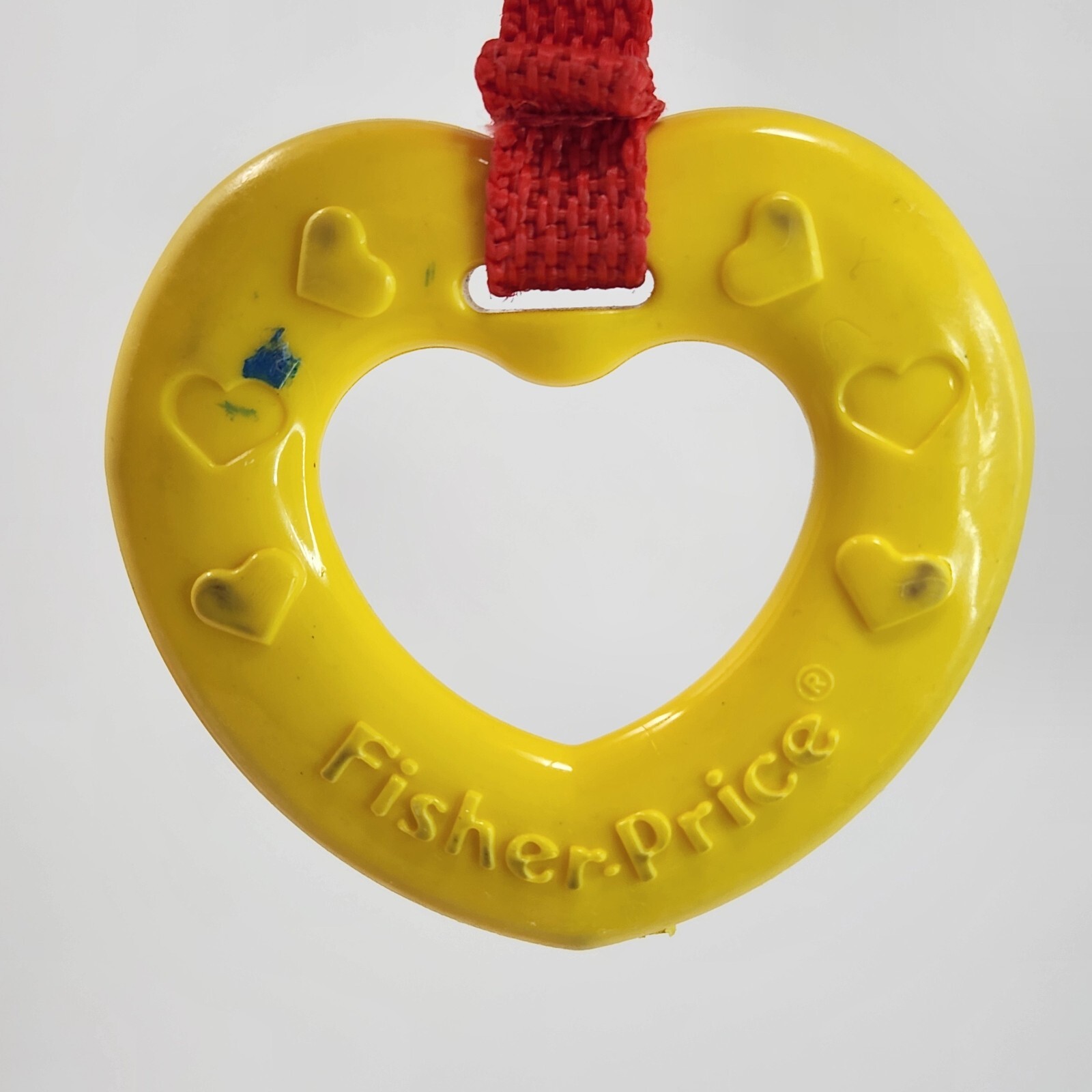 VINTAGE 1990 FISHER PRICE RED PUPPY DOG BABY STUFFED ANIMAL PLUSH TOY ...