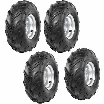 4PCS 16X8-7 ATV Wheel Tire Rim 4 Lug for Go Kart ATV Quad Taotao Sunl ...