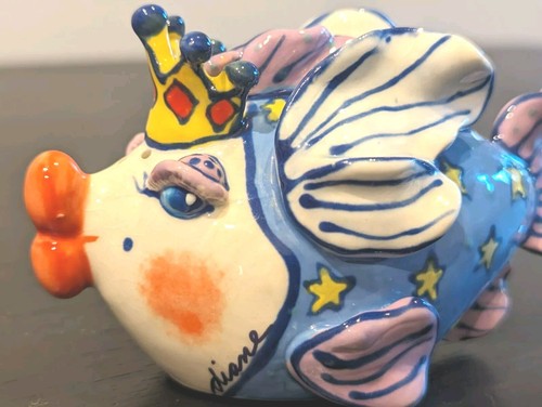 Diane Artware KISSING FISH Queen Pepper Shaker | eBay