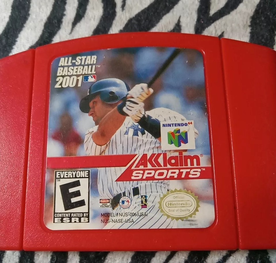 All-Star Baseball 2001 Nintendo 64 Video Game Red, Pre-owned | eBay
