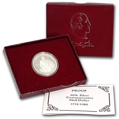 1982 -S George Washington Half Dollar US Commemorative Silver proof OGP ...
