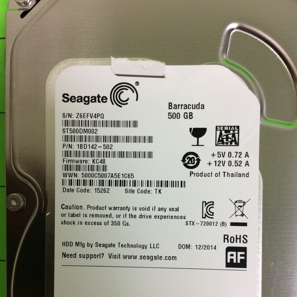 Desktop Computer Seagate ST500DM002 1BD142-502 500GB Barracuda Hard ...