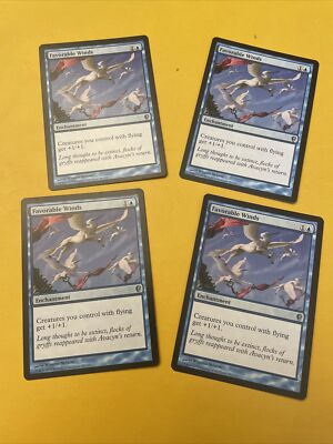 MTG - 4 Copies, A Playset, Of Favorable Winds - Conspiracy - NM | eBay