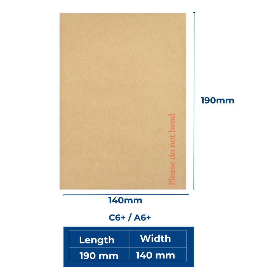 Manilla Brown White Please Do Not Bend Hard Board Backed Envelopes - DL ...